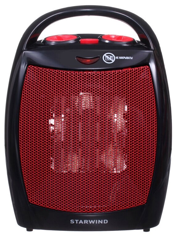 Тепловентилятор Starwind SHV2001 1600Вт черный/красный