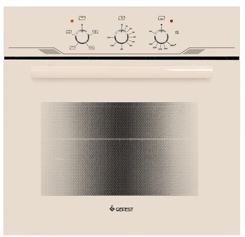Духовой шкаф GEFEST ДГЭ 621-01, газовый, 52л, гриль, конвекция, таймер, цвет cream
