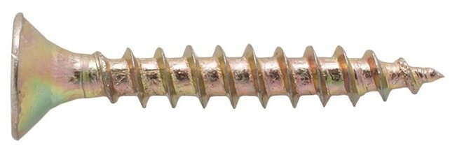 Саморез универсальный 4,0х16мм желтый потайная головка 80шт