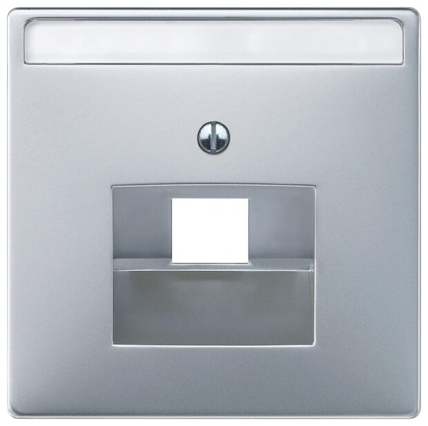 MTN291860 SE Merten SD Алюминий Накладка розетки ТЛФ/комп 1-ой наклонной