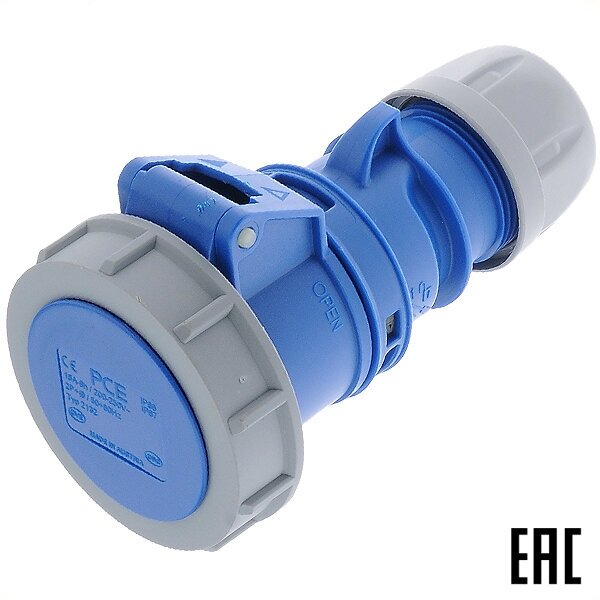 Розетка кабельная 2Р+Е 16А 250В IP67 PCE 2132-6