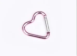 Металлический брелок-карабин XHY-KY526011428080 Розовый, Pink