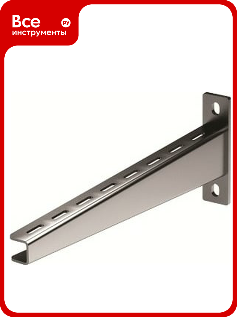 Усиленная консоль DKC 500 BBH6050 для монтажа трассы, из стали с оцинкованным покрытием, одностороннее, с опорой