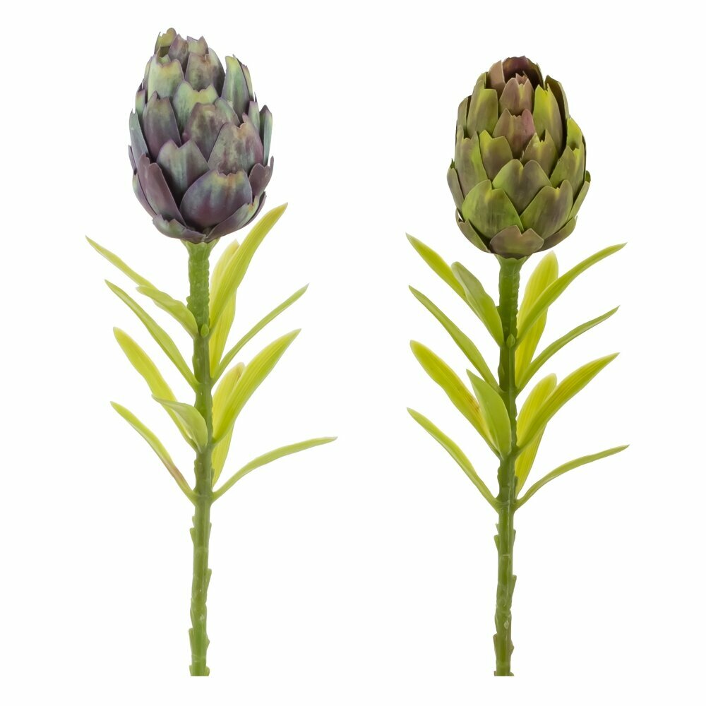 Цветок искусственный "Артишок", L9 W9 H55 см, 2в.