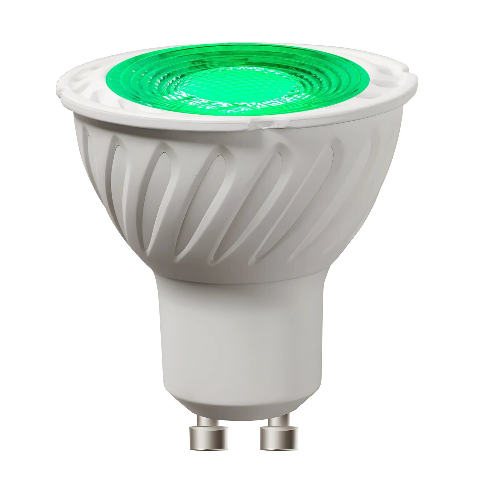 LIDESENS Светодиодная лампа GU10 5Вт, RGB, для дома Зеленый, Green