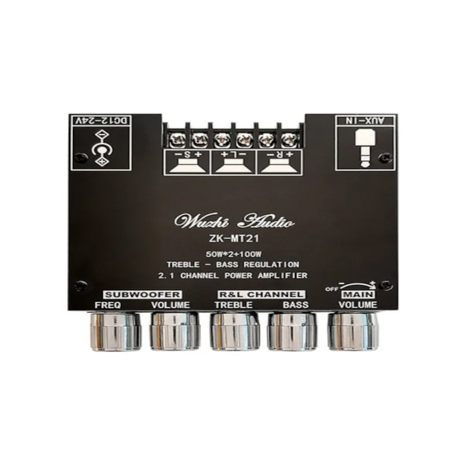 2.1-канальный модуль усилителя мощности для сабвуфера DIY набор 50Вт x 2 + 100Вт регулировка громкости высоких и низких частот DC 12-24V Bluetooth аудио усилитель плата стерео колонки цифровой усилитель для аудиосистемы