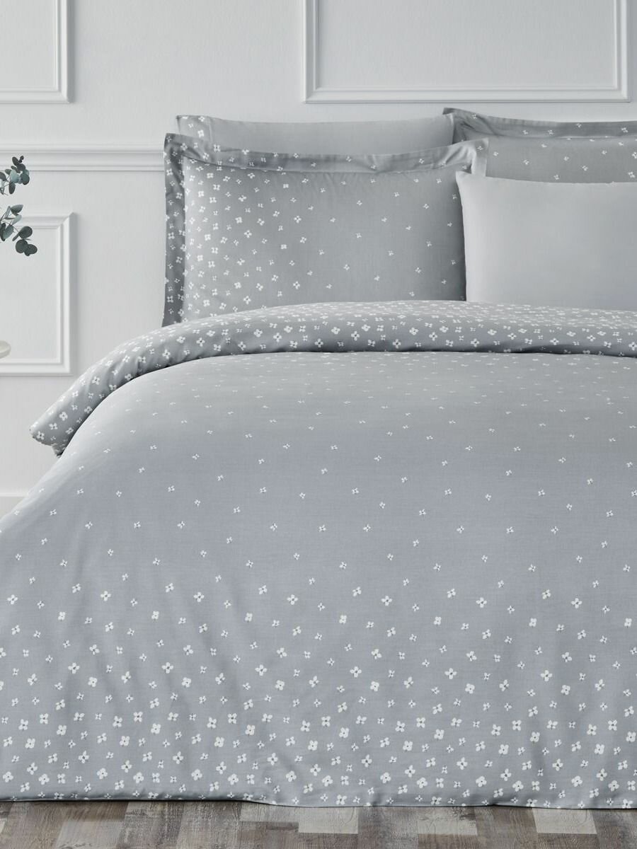 Постельное белье Tivolyo Home PECHORA серый евро