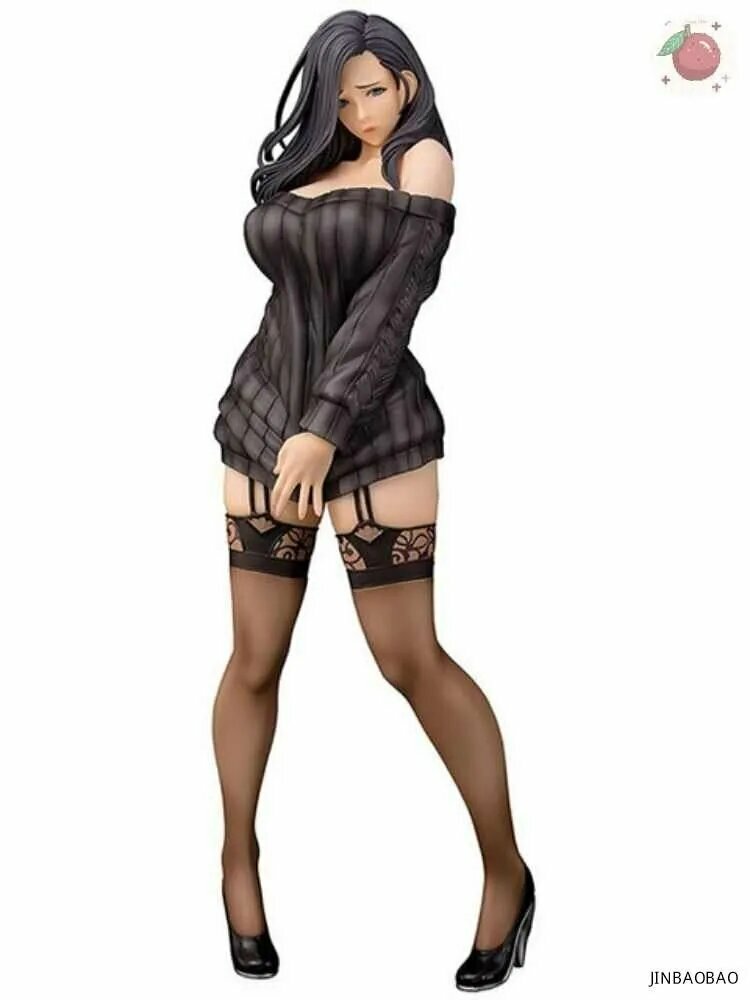 Фигурка аниме сексуальная девушка / (Daiki Kougyou Oda Non Illustration Shiho Kujo Sexy Girl black ) 29см-пакет no box