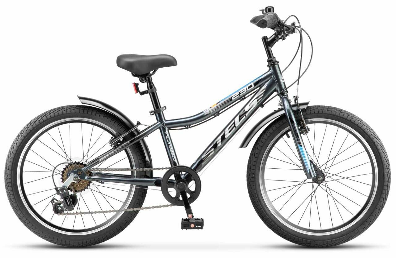 Детский велосипед Stels Turbo 230 V Z010 (2026) 20 Серый (120-135 см)