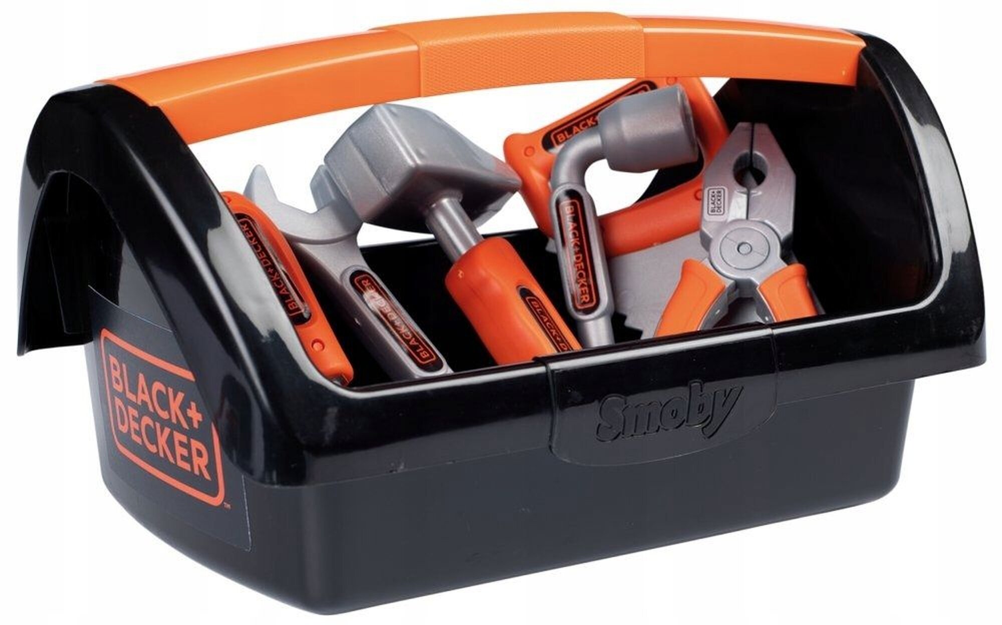 Игровой набор Smoby - Игрушечный Ящик для инструментов Black & Decker + 6 аксессуаров - Смоби 360913