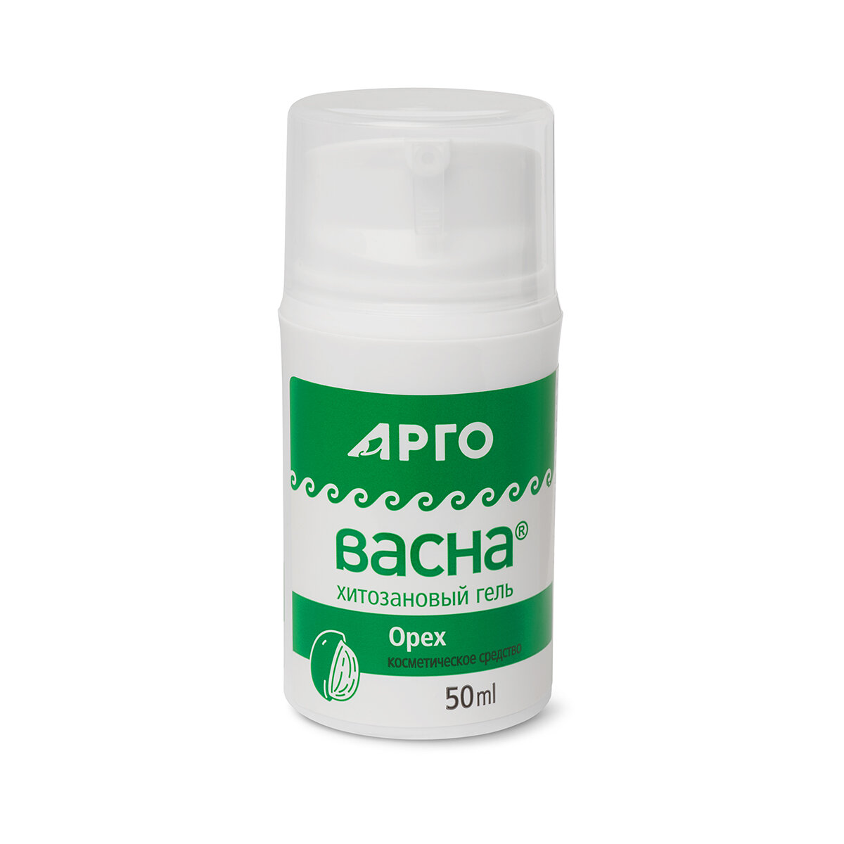 Гель хитозановый АргоВасна "Орех", для проблемной кожи, 50мл