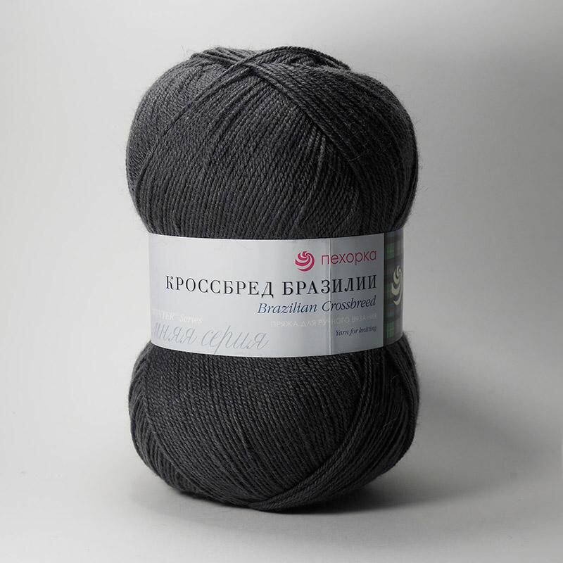 Пряжа Пехорка Кроссбред Бразилии 35 маренго (5 мотков по 100г/500м)