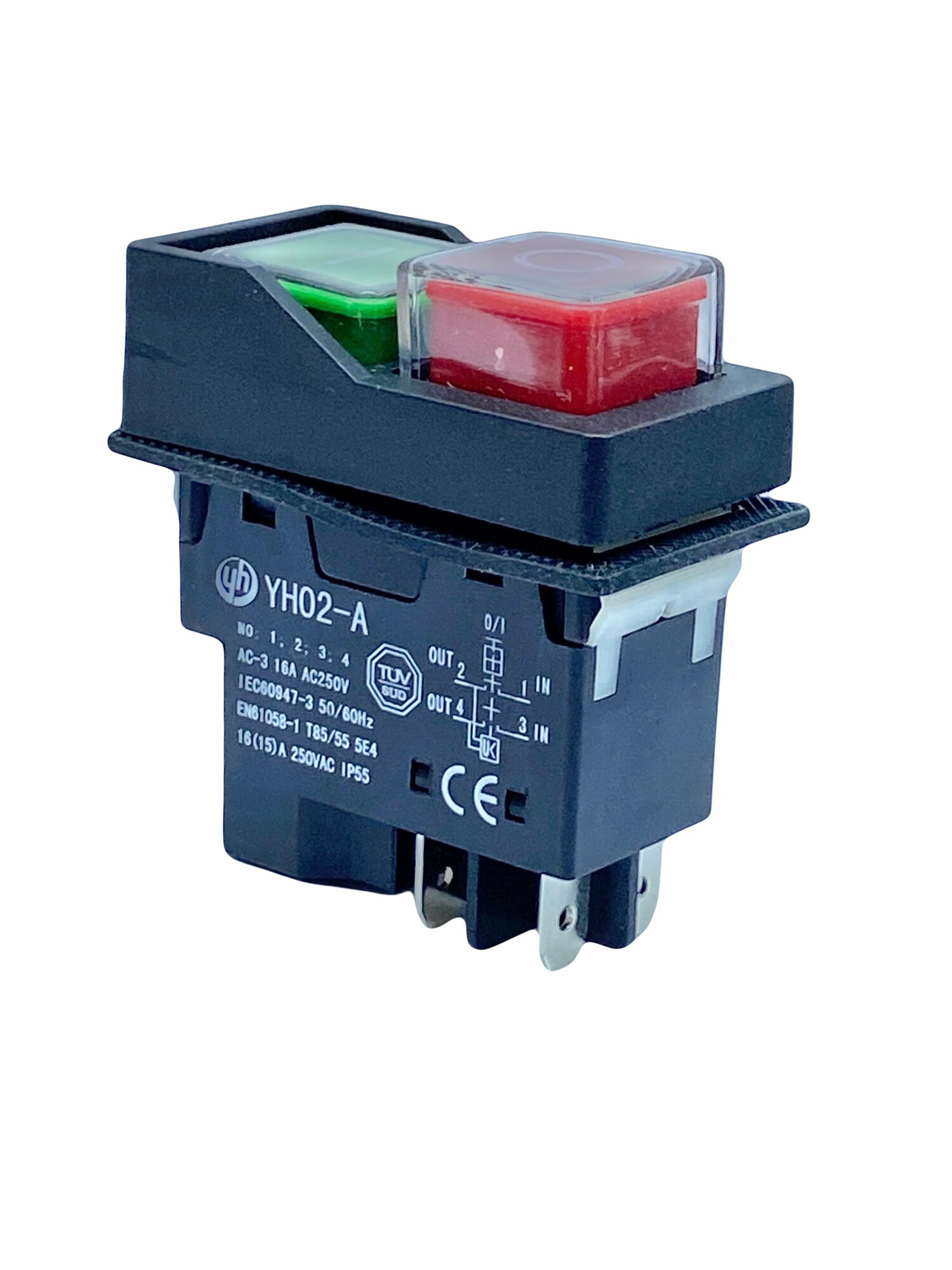 Выключатель электромагнитный для бетономешалки, станков YH02-A (4 контакта)