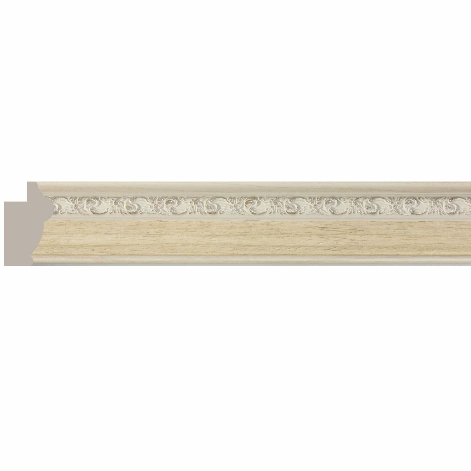 Интерьерный багет, набор 2 шт. 32х18х1100мм, Лён Cosca 534-12