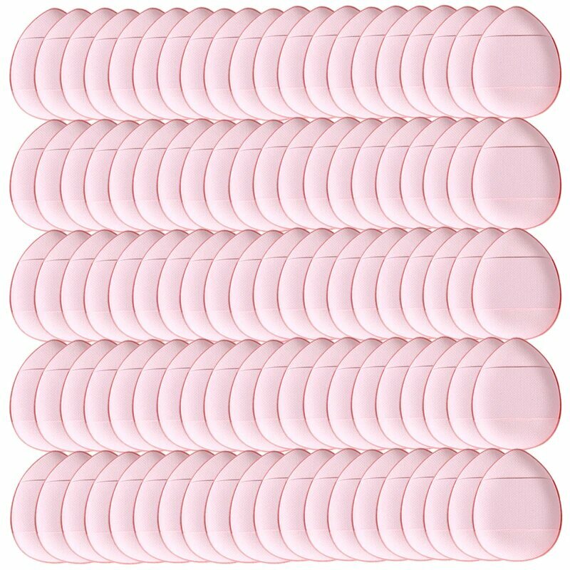 Пуховые спонжи для макияжа Pink, 100 шт