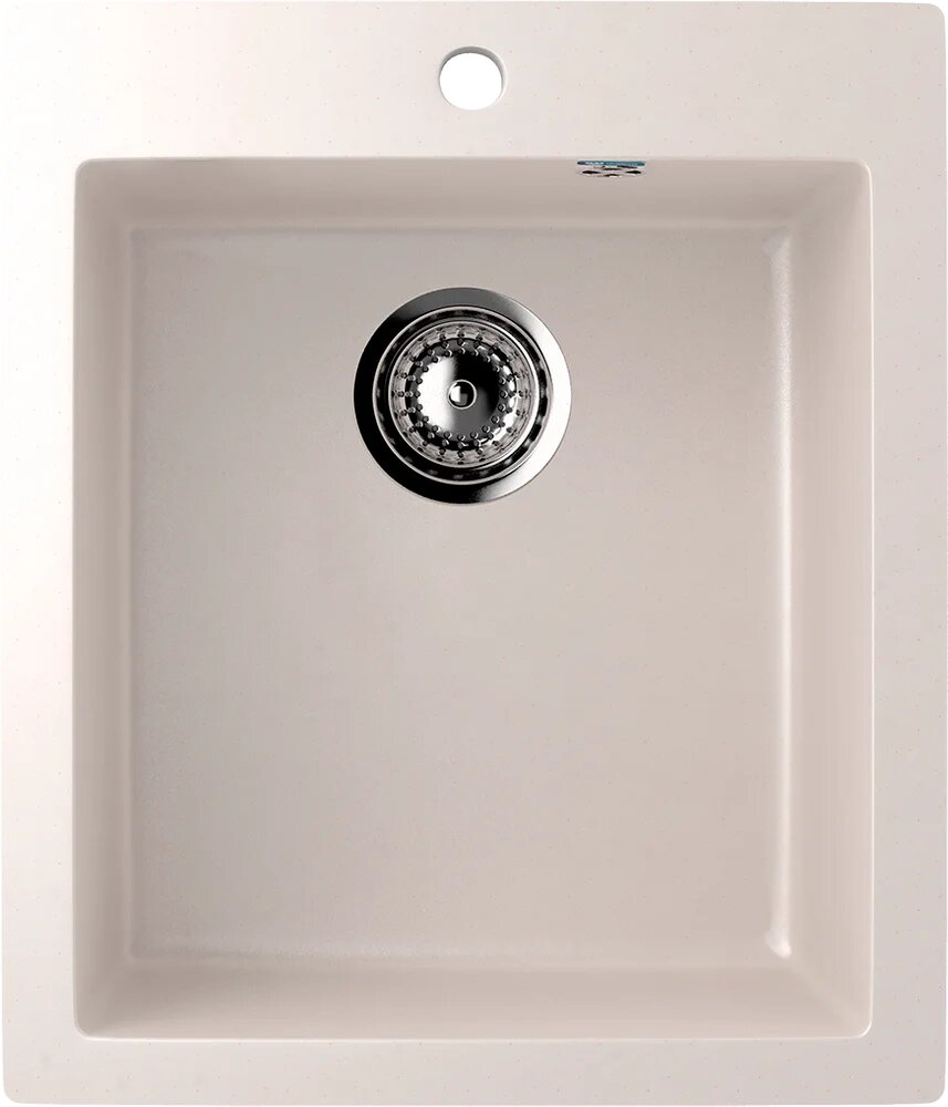 Мойка кухонная Ulgran U-404 -331 прямоугольная, 42x50, мойка для кухни, матовая, белая, российская