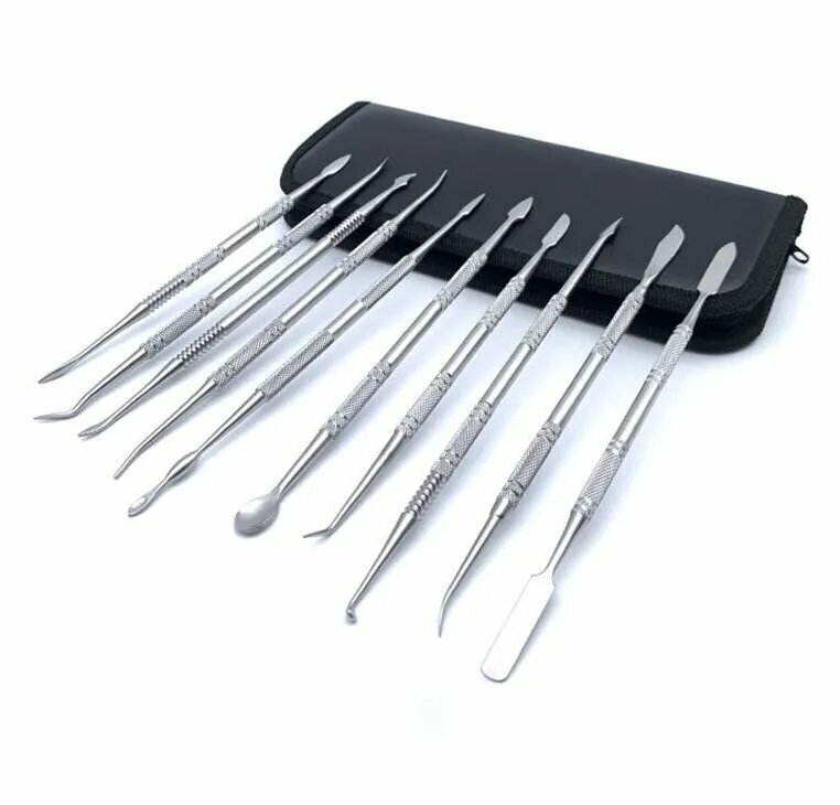 Металлические Стеки для лепки из глины и моделирования 10 предметов / Набор инструментов для моделирования