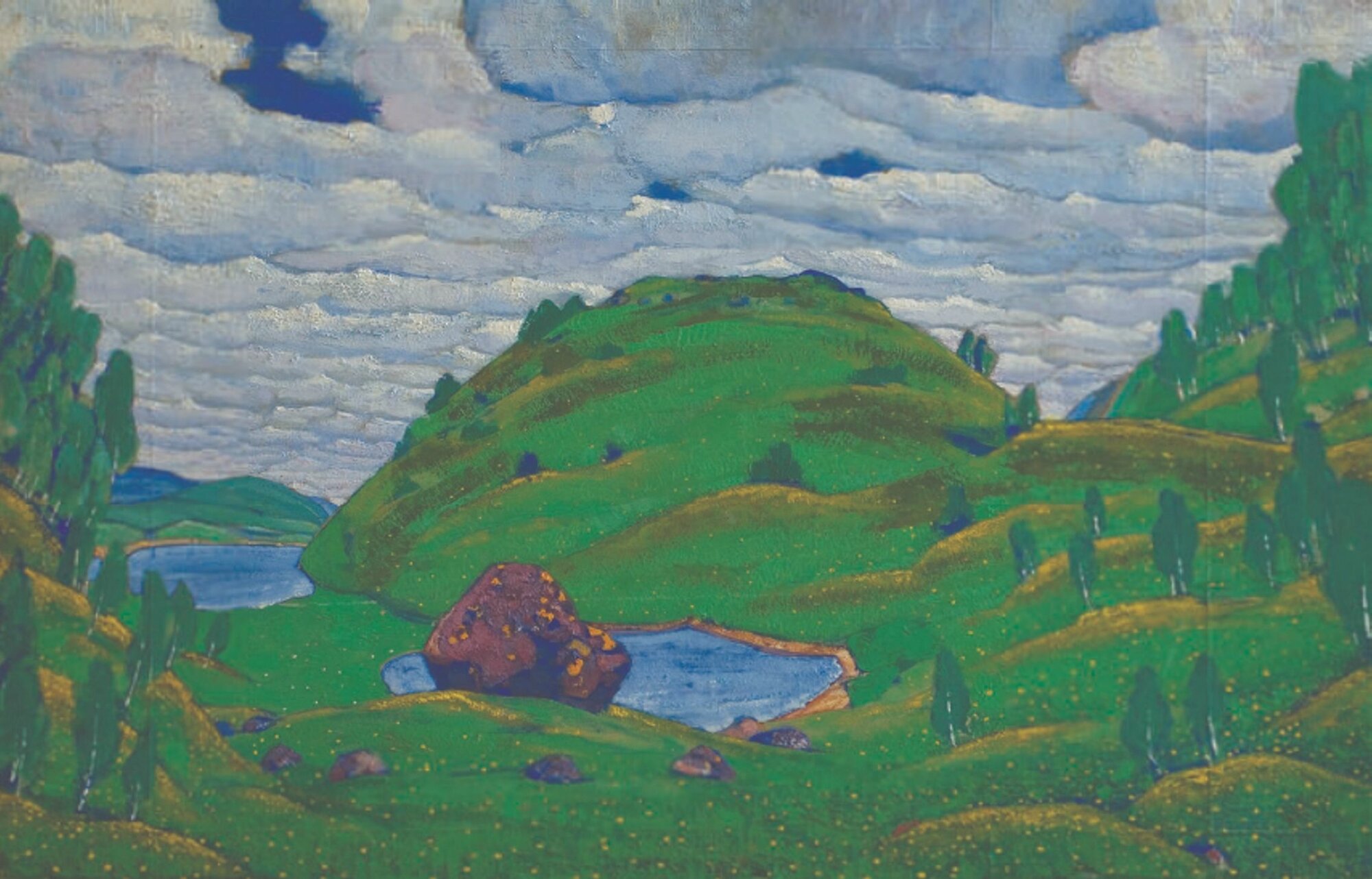 Картина Рериха Николая Весна священная 80х51 см