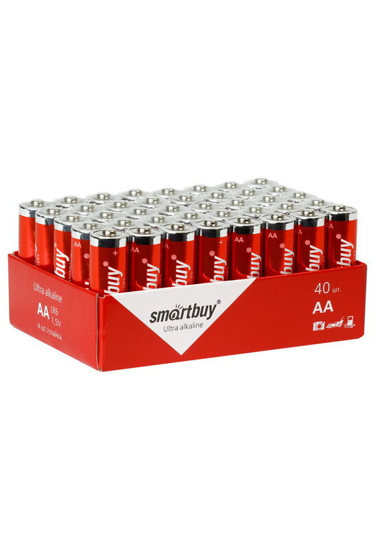 Батарейка AA Alkaline SmartBuy LR6 , 1.5 Вольта , упаковка 120 шт.