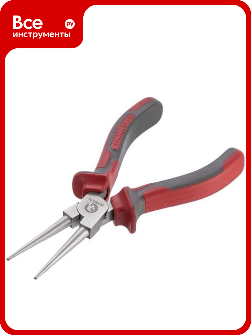 Круглогубцы INTERTOOL 160 мм, C55 HT-0128, из листового, листового металла и пр