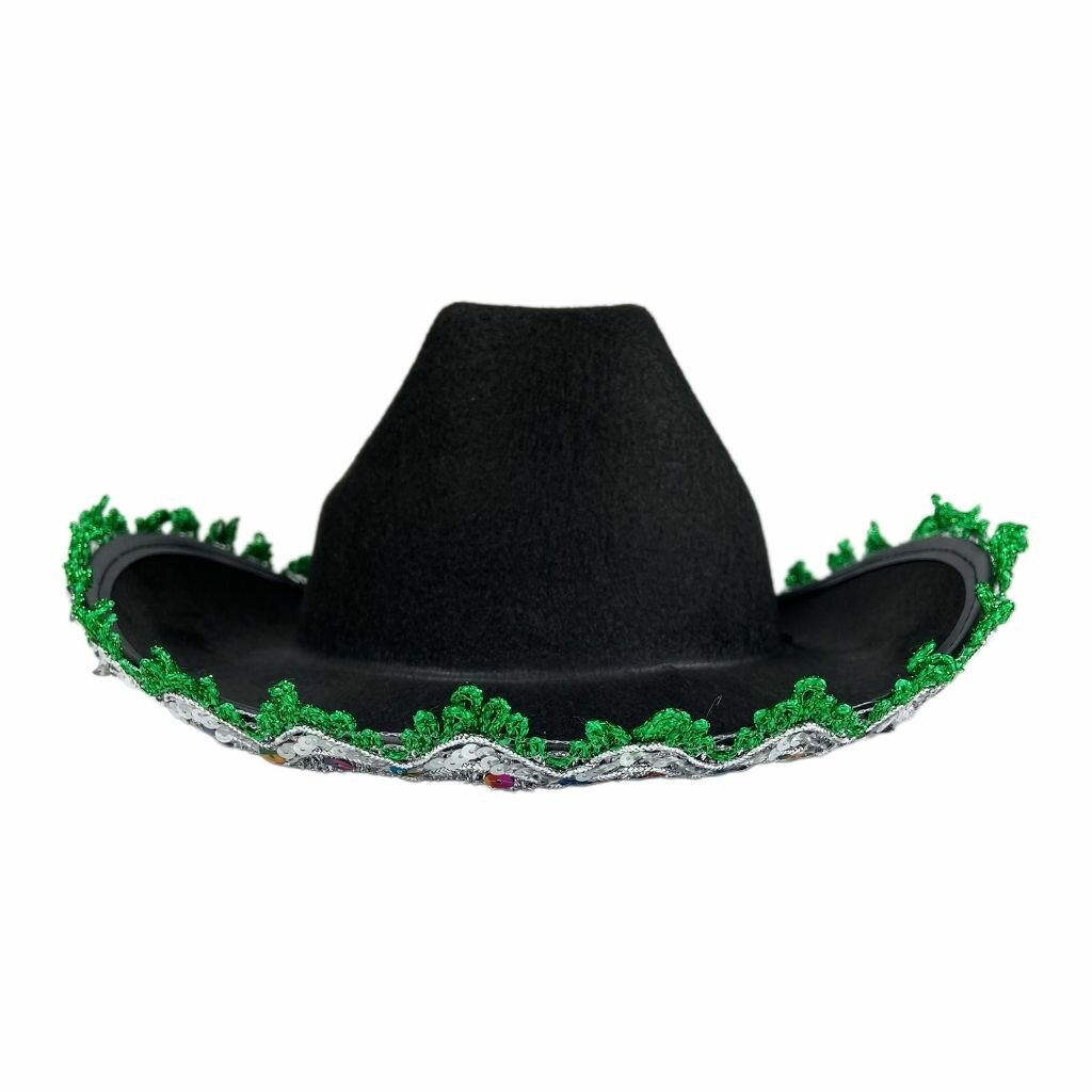 Новая Рождественская Ковбойская Шляпа Дика-Черная