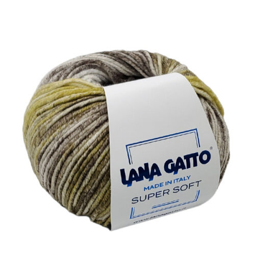 Пряжа Lana Gatto Super Soft mix 9574 (1 моток 50г/125м)