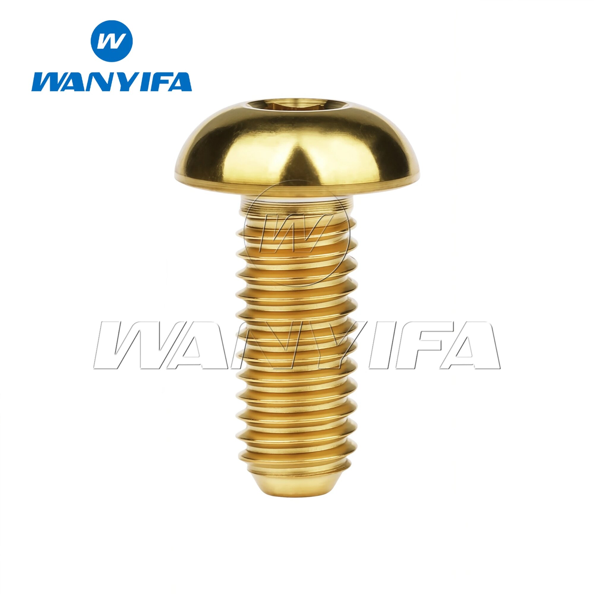 Титановый болт Wanyifa Ti M5x8/10/12/15/18/20/25/30 мм, круглый шестигранный винт с полукруглой головкой для велосипедной клетки для бутылок