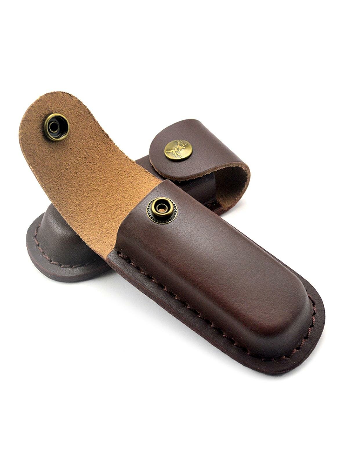 Ножны для карманного ножа, чехлы ручной работы, кожаные кобуры для ножей, складной держатель для ножей, чехол для переноски на открытом воздухе, простой в использовании