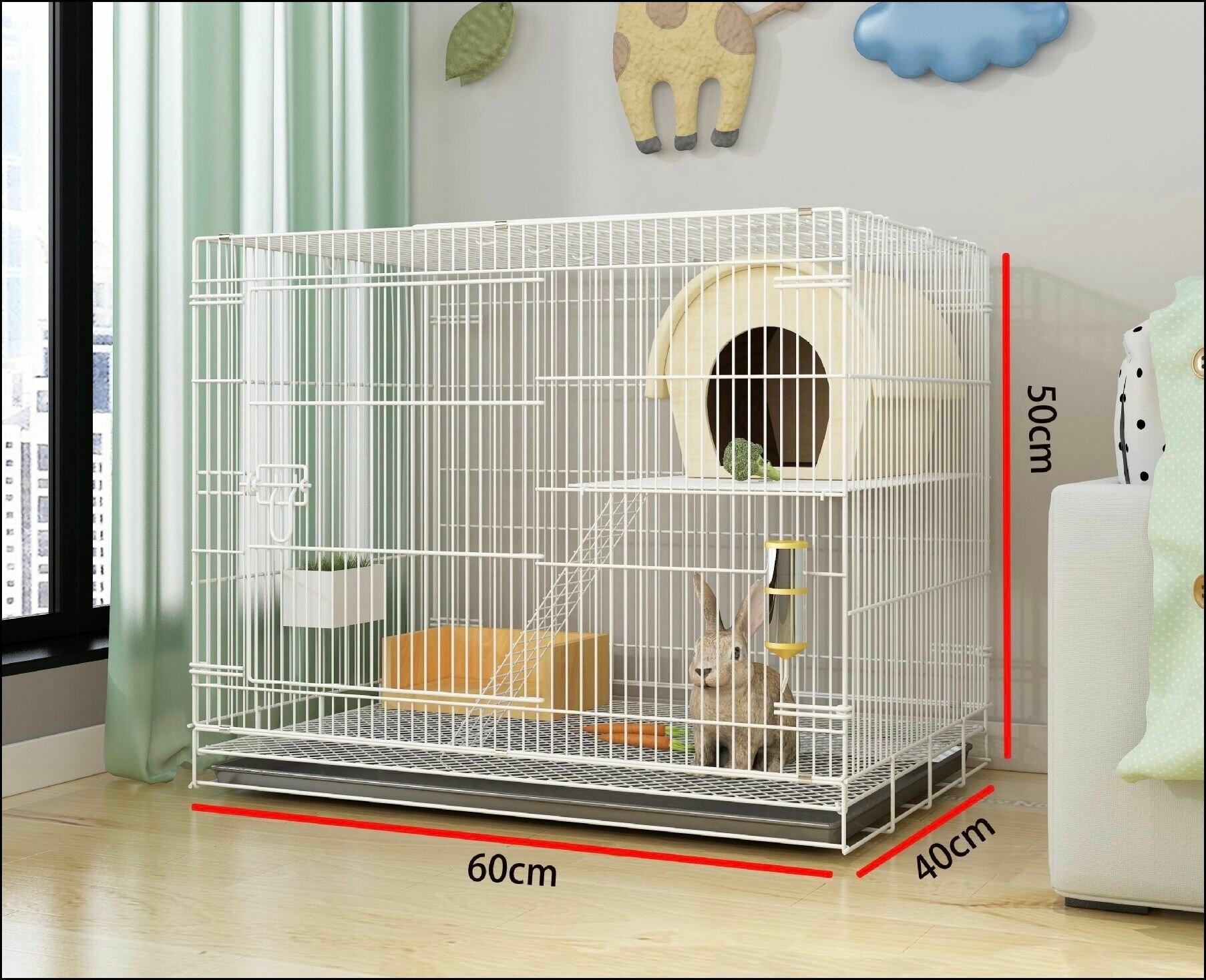 Эксклюзивная сборная конструкция для кроликов 32x45 см