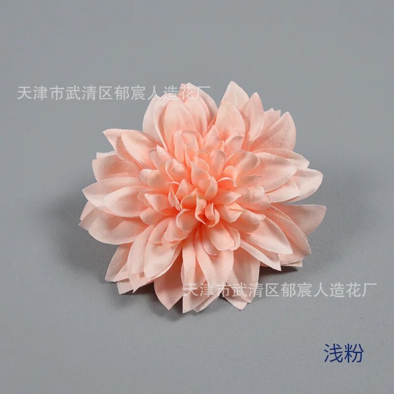 Искусственные цветы георгины Wusmart, шелк, 10 шт. Розовый, Светло-розовый