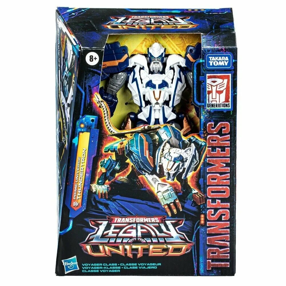 Трансформеры игрушки Hasbro Transformers Legacy United Voyager Class Prime Universe Thundertron (17.5cm) F8541