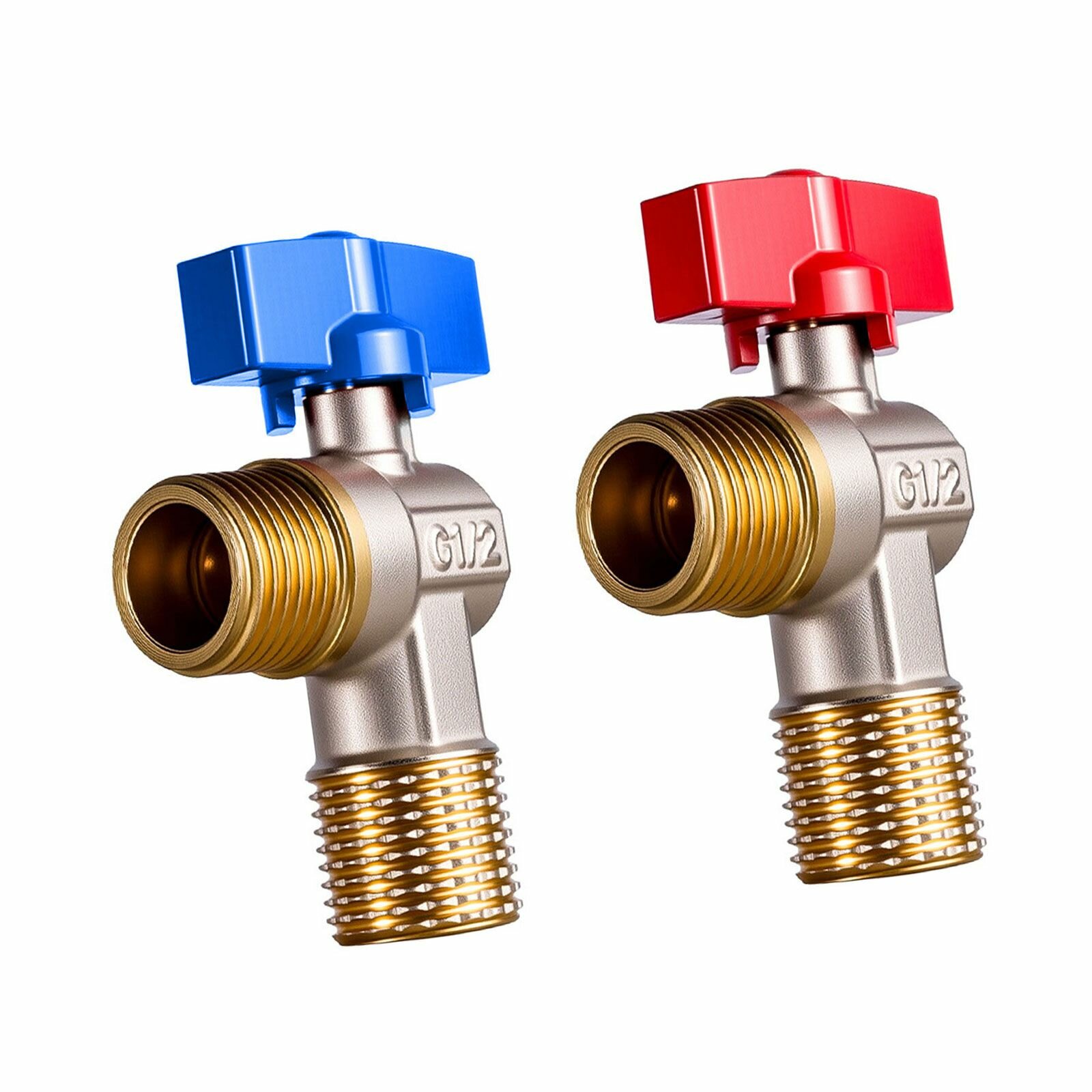 Латунные угловые запорные клапаны 1/2 дюйма для контроля горячей/холодной воды