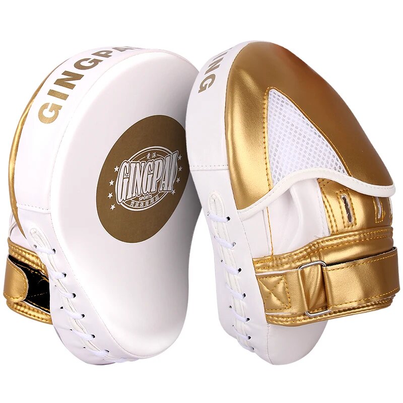 GINGPAI Boxer Target MMA Боксерский коврик Перчатки без пальцев Прецизионные боксерские перчатки Target Boxing Mat Karate Kick Boxing Gloves, 1 piece Gold