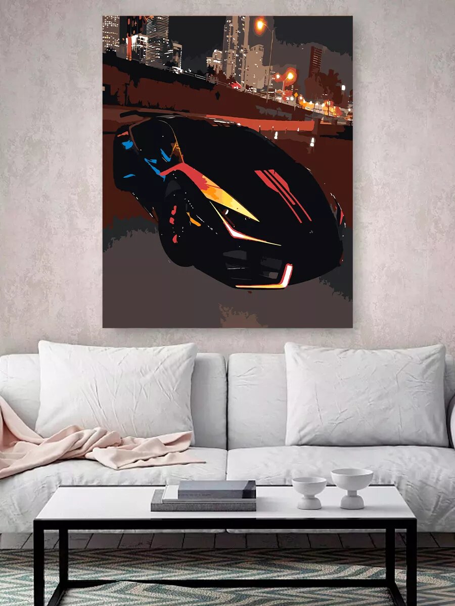 Картина по номерам Ламборджини