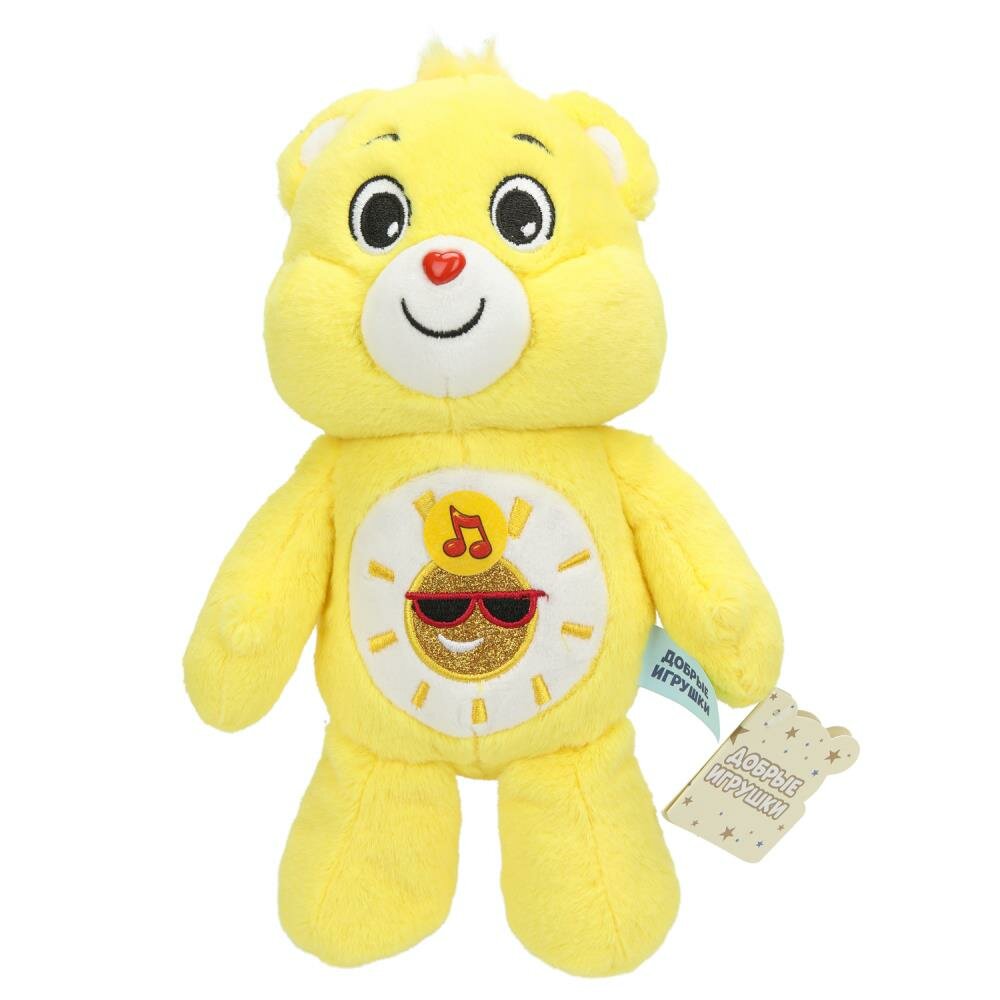 Игрушка мягкая мишка желтый, 20 см. звук Добрые игрушки V119048BY-20S