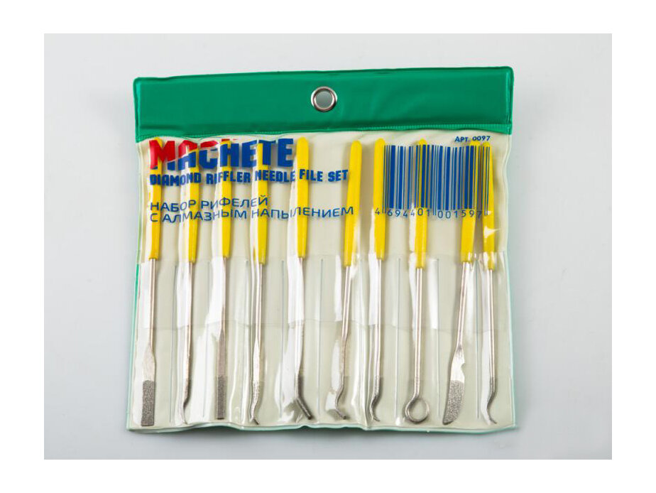 MCH0097 MACHETE Набор рифелей с алмазным напылением.