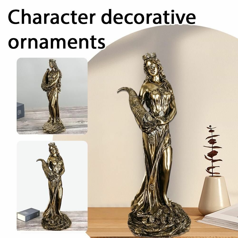Статуэтка богини богатства для привлечения денег, декор для кассы и офиса, приносящая удачу