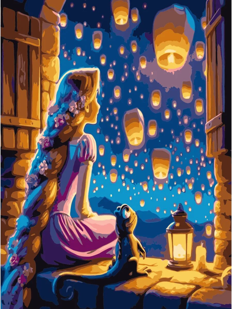 Картина по номерам рапунцель