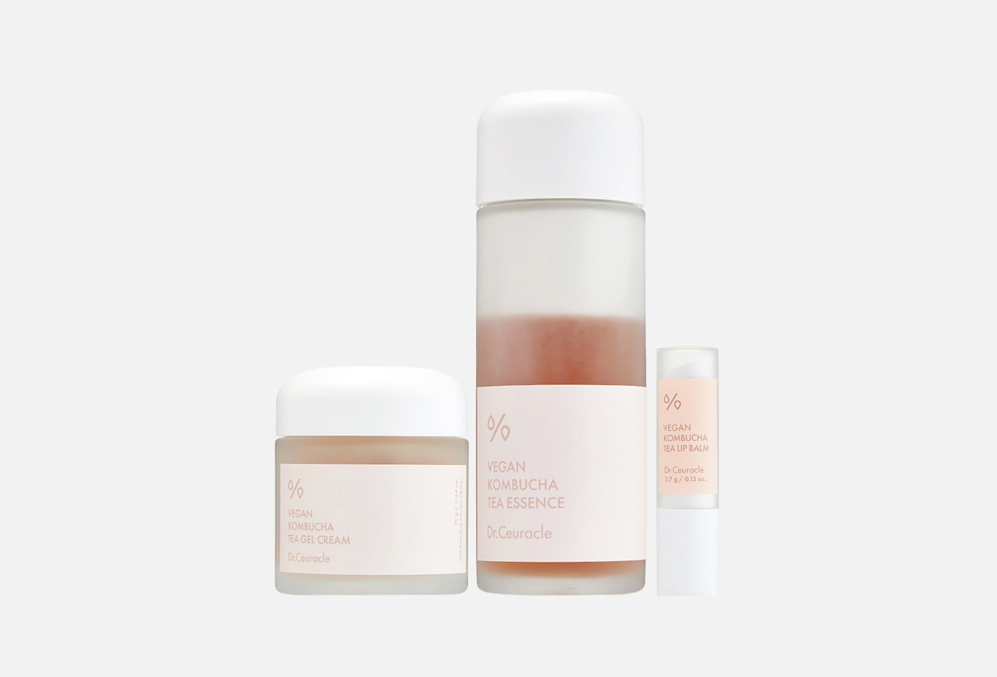 Набор для ухода за кожей лица и губ DR. CEURACLE Vegan Kombucha Special Set