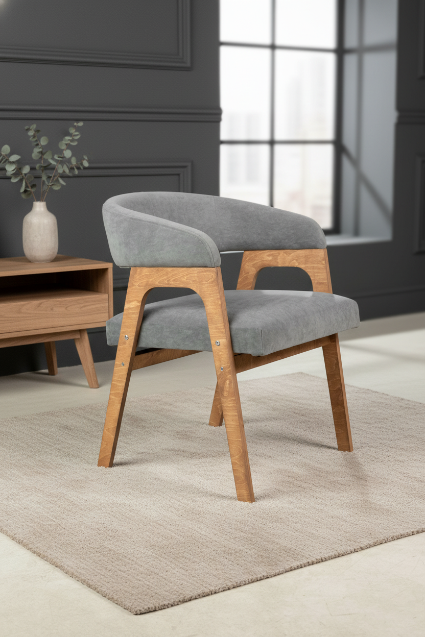 Стулья для кухни, стул кресло , мягки , со спинкой, обеденный, для гостиной, из велюра, 63x56x72 см, до 130кг