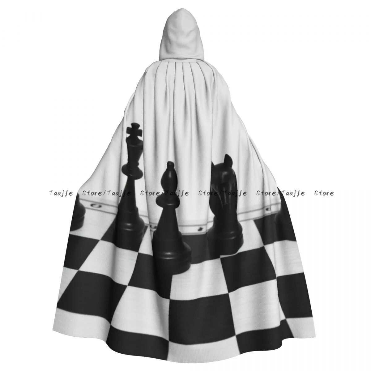 Черный белый плащ ведьмы полиэстер Серый, Color9