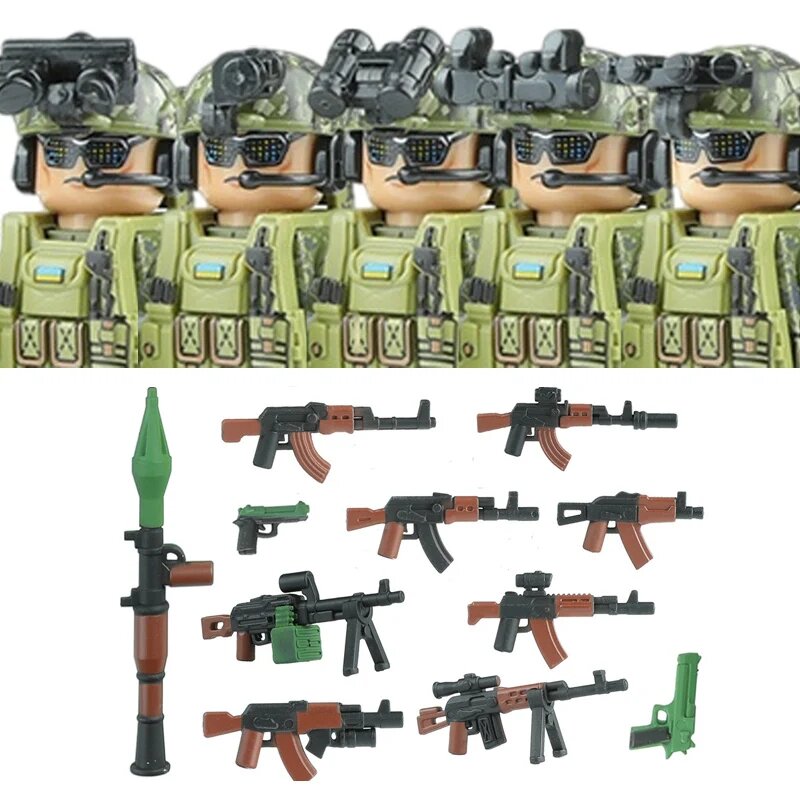 5 шт. военные фигурки Brangdy, цвет N001-AK3