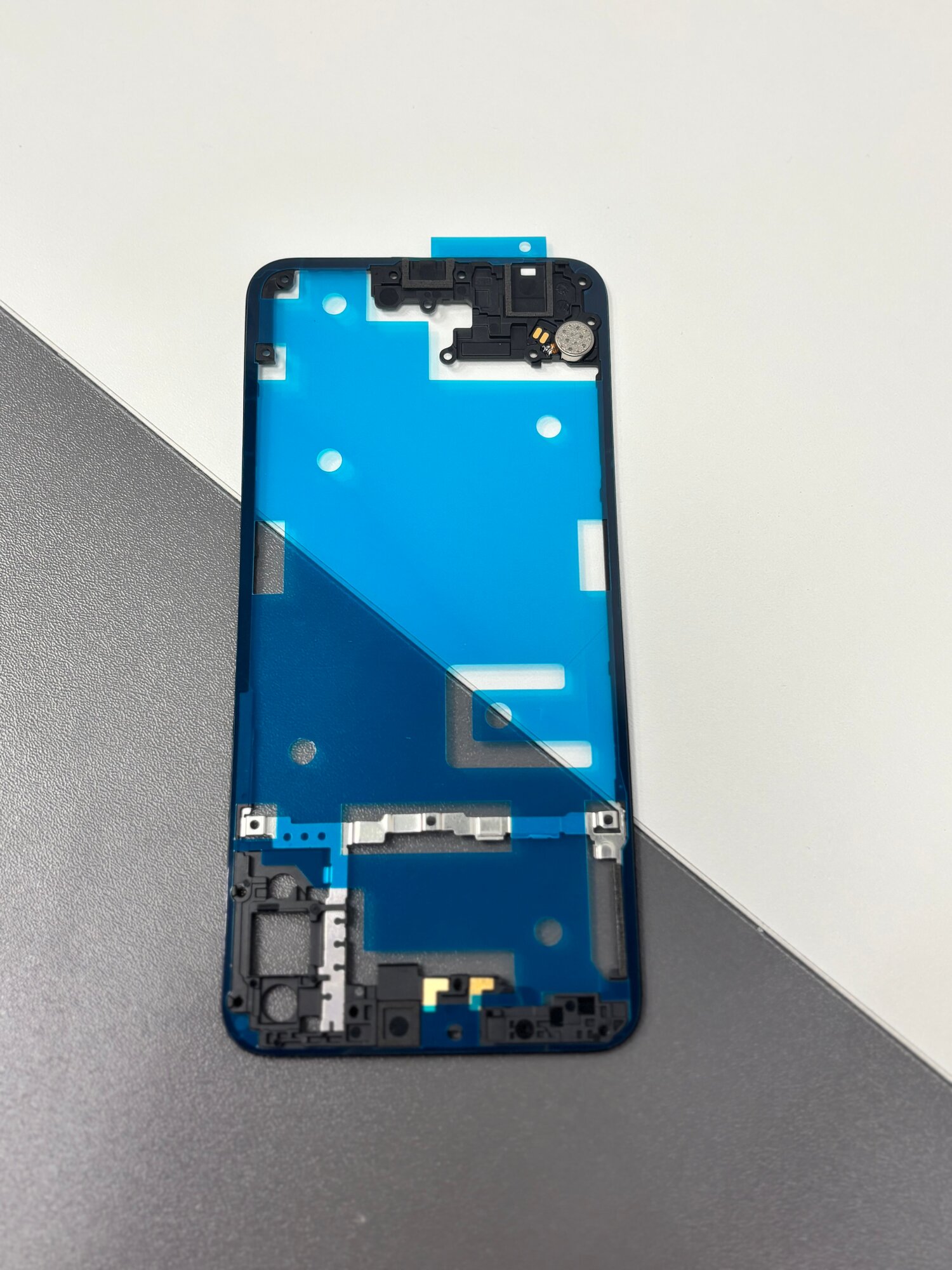 Корпус рамы Honor 9X Lite JSN-L21 02353QKB в сборе с вибро (кронштейн крепления материнской платы), Midnight Black