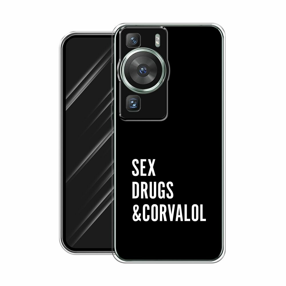 Чехол на Huawei P60/P60 Pro / Хуавей P60/P60 Про с принтом "Corvalol" — фото 1
