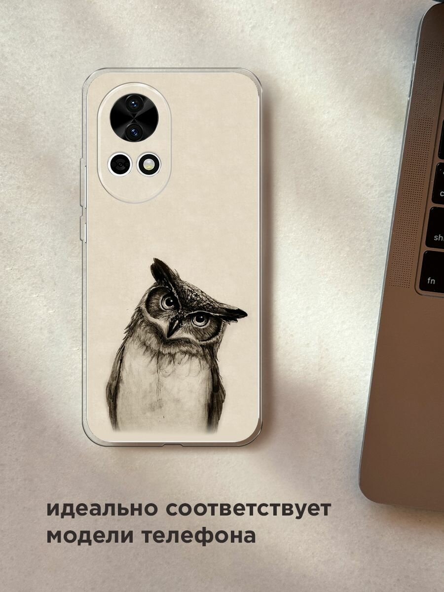Чехол на Huawei Nova 12/Nova13 / Хуавей Нова 12/Нова 13 с принтом "Сова" — фото 1