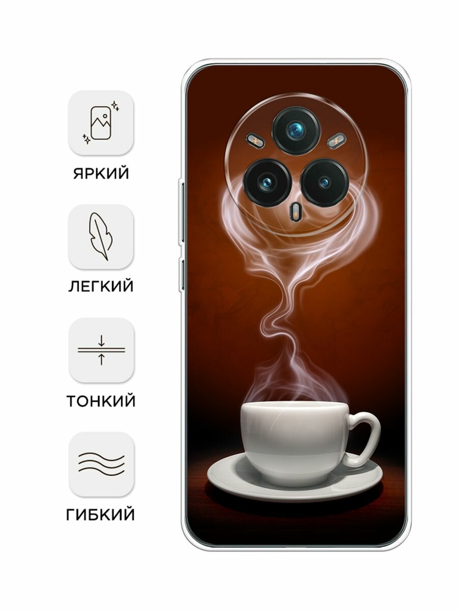 Чехол на Realme 14 Pro / Реалми 14 Про с принтом "Кофейная любовь" — фото 1