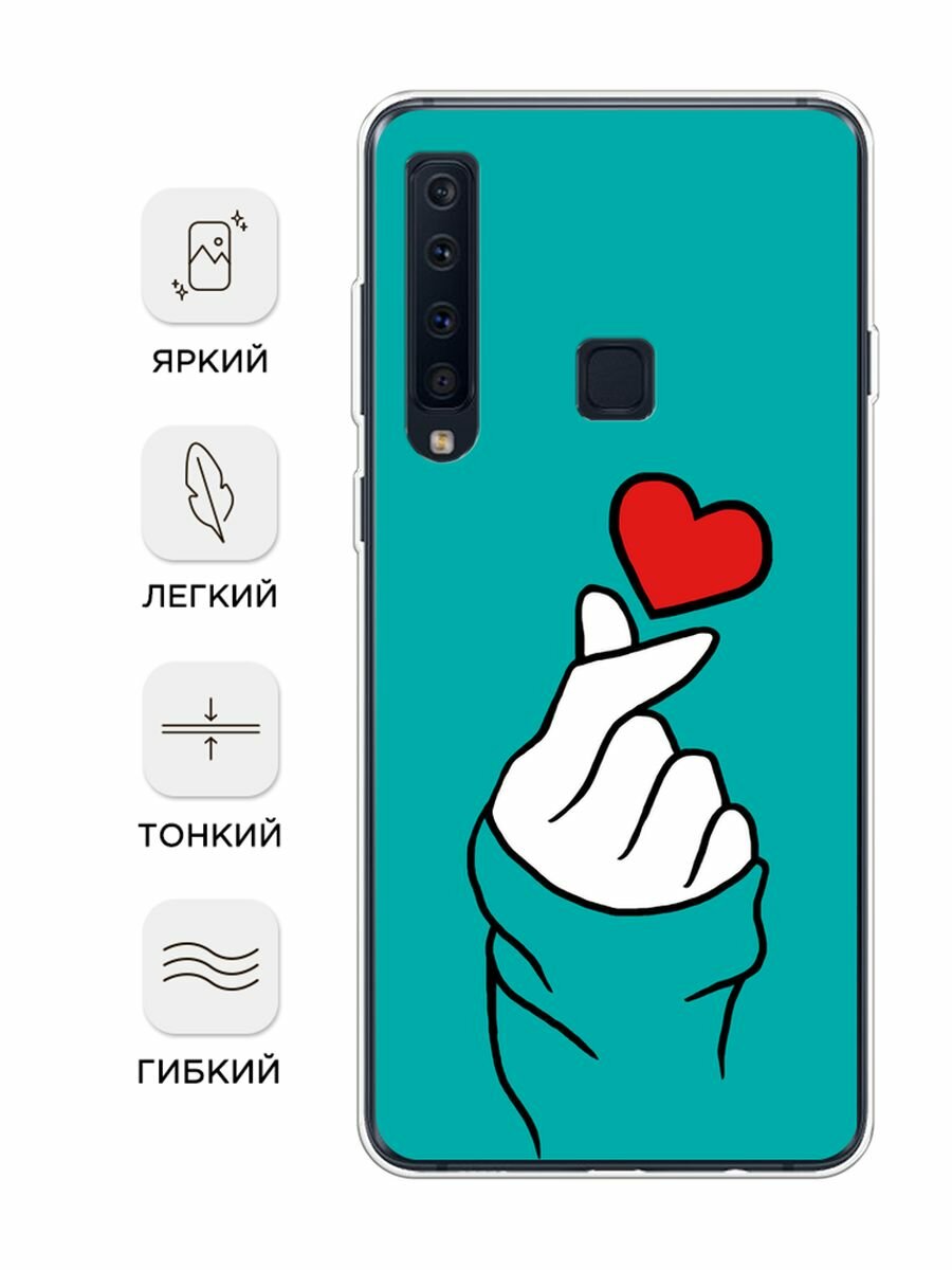 Чехол на Samsung Galaxy A9 2018 / Самсунг Галакси А9 2018 с принтом "Маленькое сердечко" — фото 1