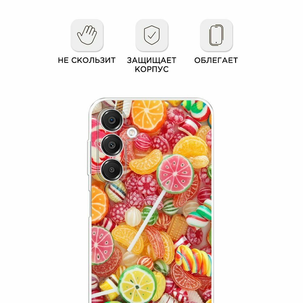 Чехол на Samsung Galaxy A16 / Самсунг А16 с принтом Вкусняшки — фото 1
