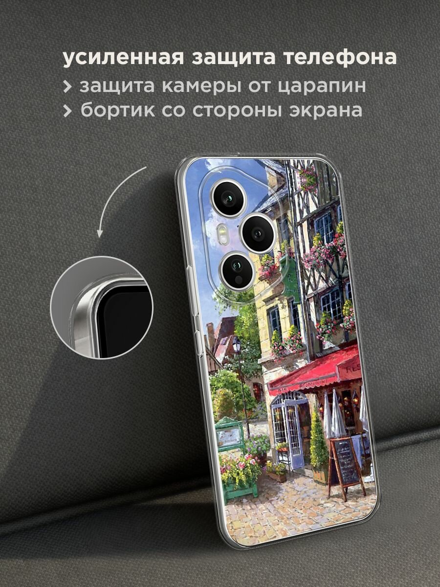 Чехол на Honor 400 Pro / Хонор 400 Про с принтом "Старая улица" — фото 1