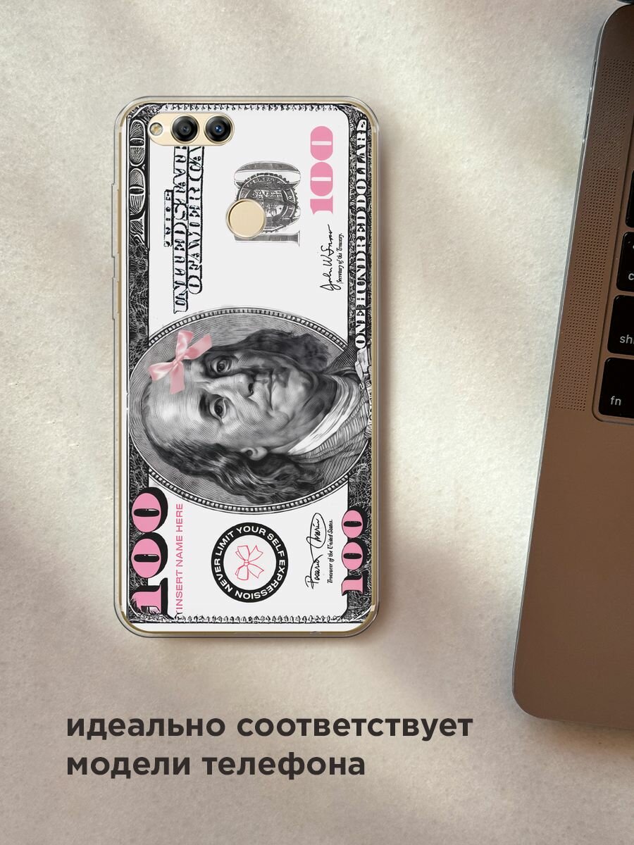 Силиконовый чехол на Honor 7X / Хонор 7Х с принтом "Милый доллар" — фото 1